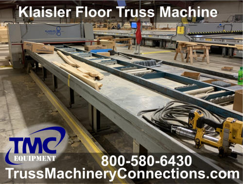 Need good used floor truss machinery?